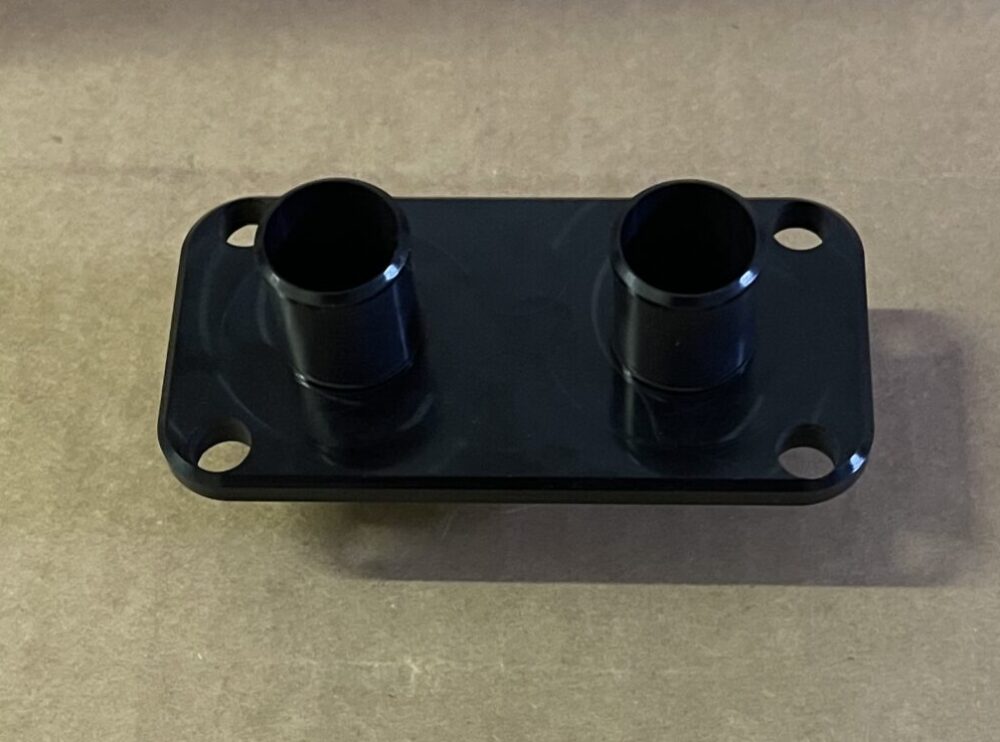 AN bulkhead fittings. Bulkhead fitting for dual hoses. - PNRWelding